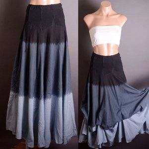 Skirts | Light Gray Ombre Victorian Goth Steampunk Gypsy Bustle ...